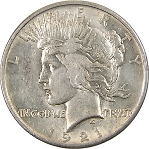 1921 High Relief Peace Dollar Borderline Uncirculated Silver SKU:I3458
