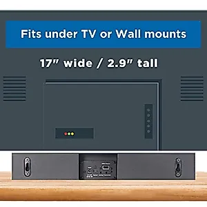 TV Ears Voice Clarifying TV Sound Bar – TV Speaker System for Great Sound and Hearing TV Dialog More Clearly – Compatible with Any Television – Clarifying Audio System for Hearing Impaired TV Viewers