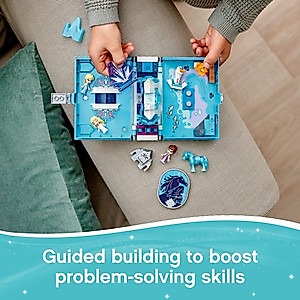 LEGO Disney Frozen 2 Elsa and The Nokk Storybook Adventures Building Toy 43189 Movie-Inspired Frozen Toy Set, Gift Idea for Kids Boys Girls Age 5+, Portable Travel Toy with Micro Dolls and Olaf Figure
