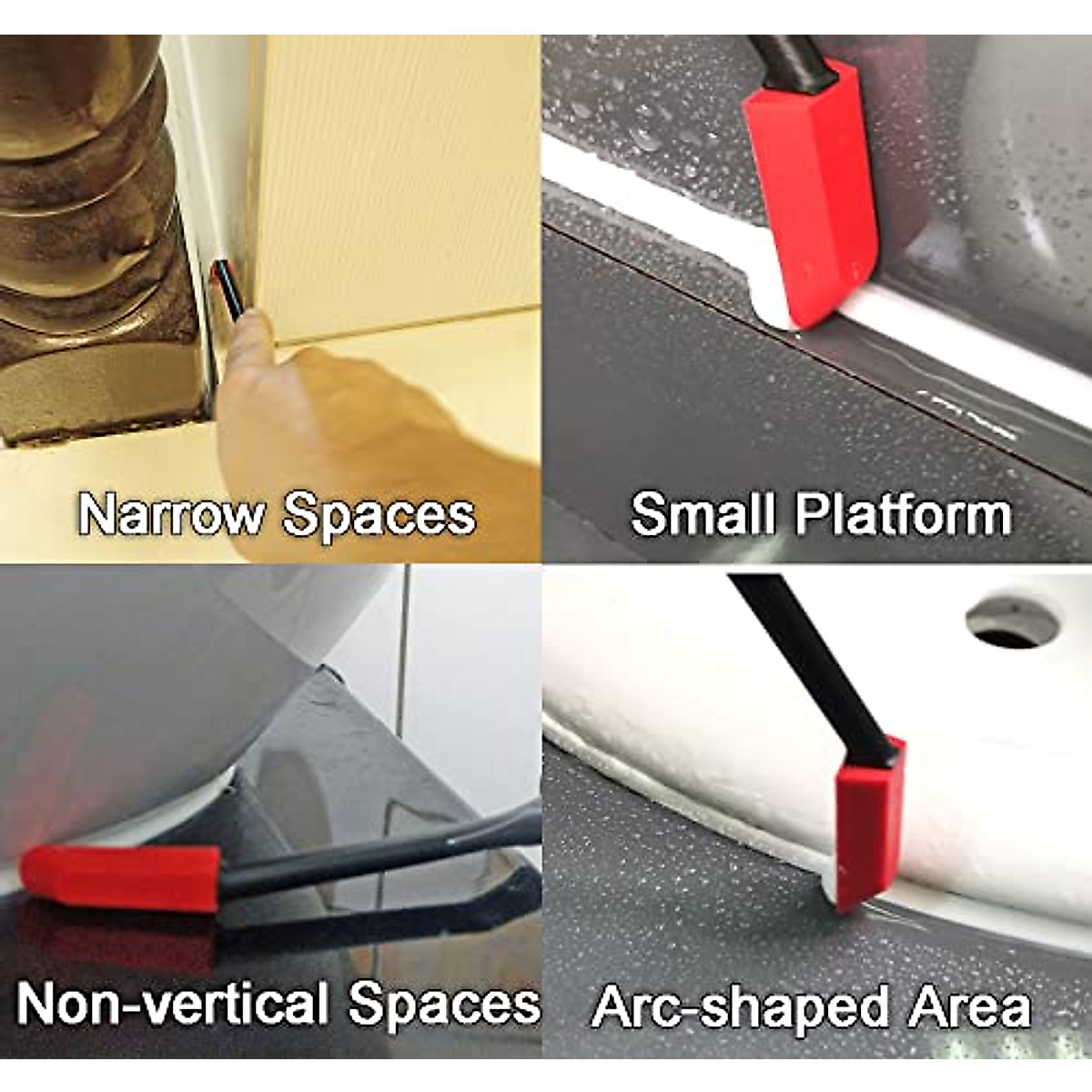 ORXPLUS TOOLS 10pcs Caulking Tool Kit Silicone Finishing Tool for Tight Areas Bathroom Kitchen Window Sink