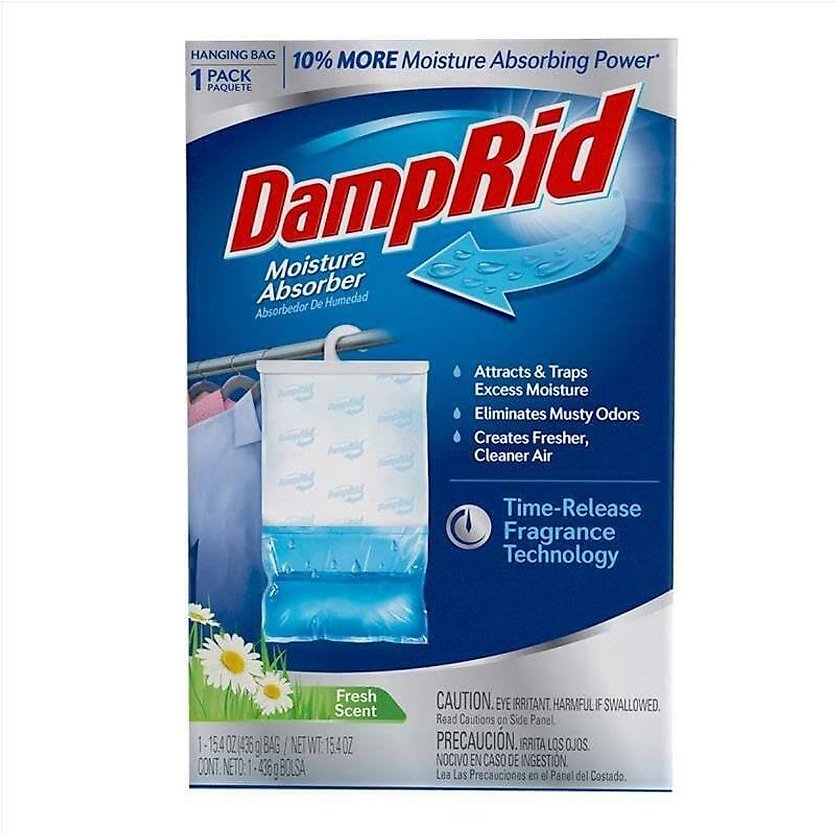 DampRid FG80 Hanging Moisture Absorber Fresh Scent 14 oz (Pack of 6)