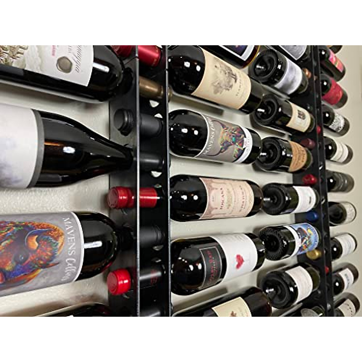 Montana Angle Worx Latitude 12 Bottle Wall Mounted Steel Wine Rack Refined Industrial Wine Storage