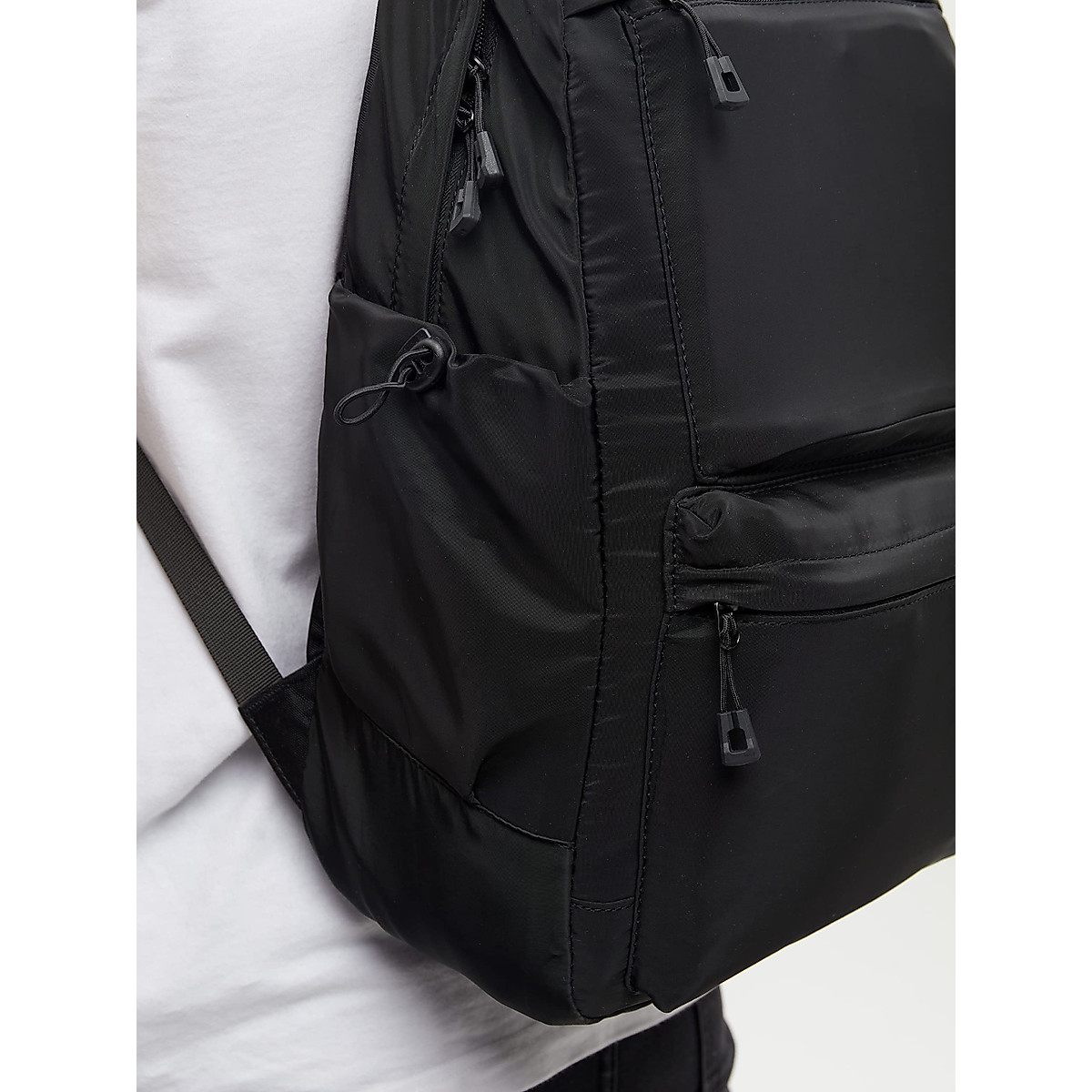 TALMONT Travel Laptop backpack for Men Waterproof Carry-on backpack for School and College, Large Gym Back Packs Flight Approved Bag (Style 1 - Black)