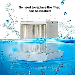 Portable Air Conditioner Fan, Spray humidification, 3 in 1 Air Cooler | Humidifier | Purifier,with 3 Speeds 7 Colors LED Light for Home Office Bedroom