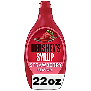 HERSHEY'S Strawberry Syrup Bottle, 22 Oz