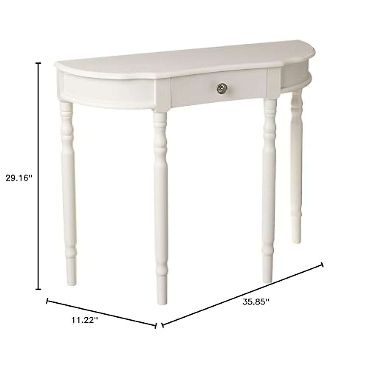 Frenchi Home Furnishing Furniture Entry Way Console Table,White