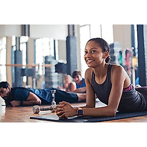 Fitbit Versa Smart Watch, Peach/Rose Gold Aluminium, One Size (S & L Bands Included) - (Renewed)