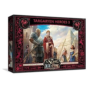 CMON A Song of Ice and Fire Tabletop Miniatures Targaryen Heroes III Box Set - Lead Legendary Heroes in Battle, Strategy Game for Adults, Ages 14+, 2+ Players, 45-60 Minute Playtime, Made by CMON