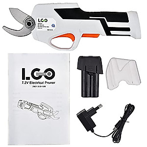 LIGO® Electric Pruning Shears For Gardening Cordless Rechargeable Tree Pruner, Tree Branch Flowering Bushes Trimmers With Safety Protection, MAX 13mm Cutting Diameter (Pruner)