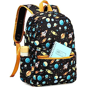 CAMTOP Kids Backpack Preschool Kindergarten Bookbag Toddler School Bag for Age 3-8 Boys and Girls(Rocket Planet)