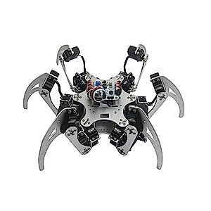 ANTBEE Spider Robot 18DOF Aluminium Hexapod Spider Six Legs Robot Kit 18pcs 996 Servo Ball Bearing Robot Toys