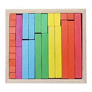 Shanrya Math Number Rods, Valuable Counting Sticks Brightly Colored for Children for Counting