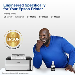 EPSON T532 EcoTank -Ink Ultra-high Capacity Bottle Black (T532120-S) for Select Epson EcoTank Printers