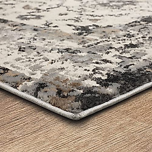 Mohawk Home Shea Traditional Floral Ornamental Gray 3' 11" x 6' Area Rug Perfect for Living Room, Dining Room, Office