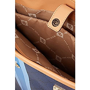 Anne Klein Logo Varsity Work Tote Blue One Size