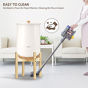 Keenray Wooden Adjustable Stand for Towel Warmers, Solid Wood Stand to Fit Different Sized Towel Warmers(8’’-15’’), Ideal Stand Accessories for Bathroom