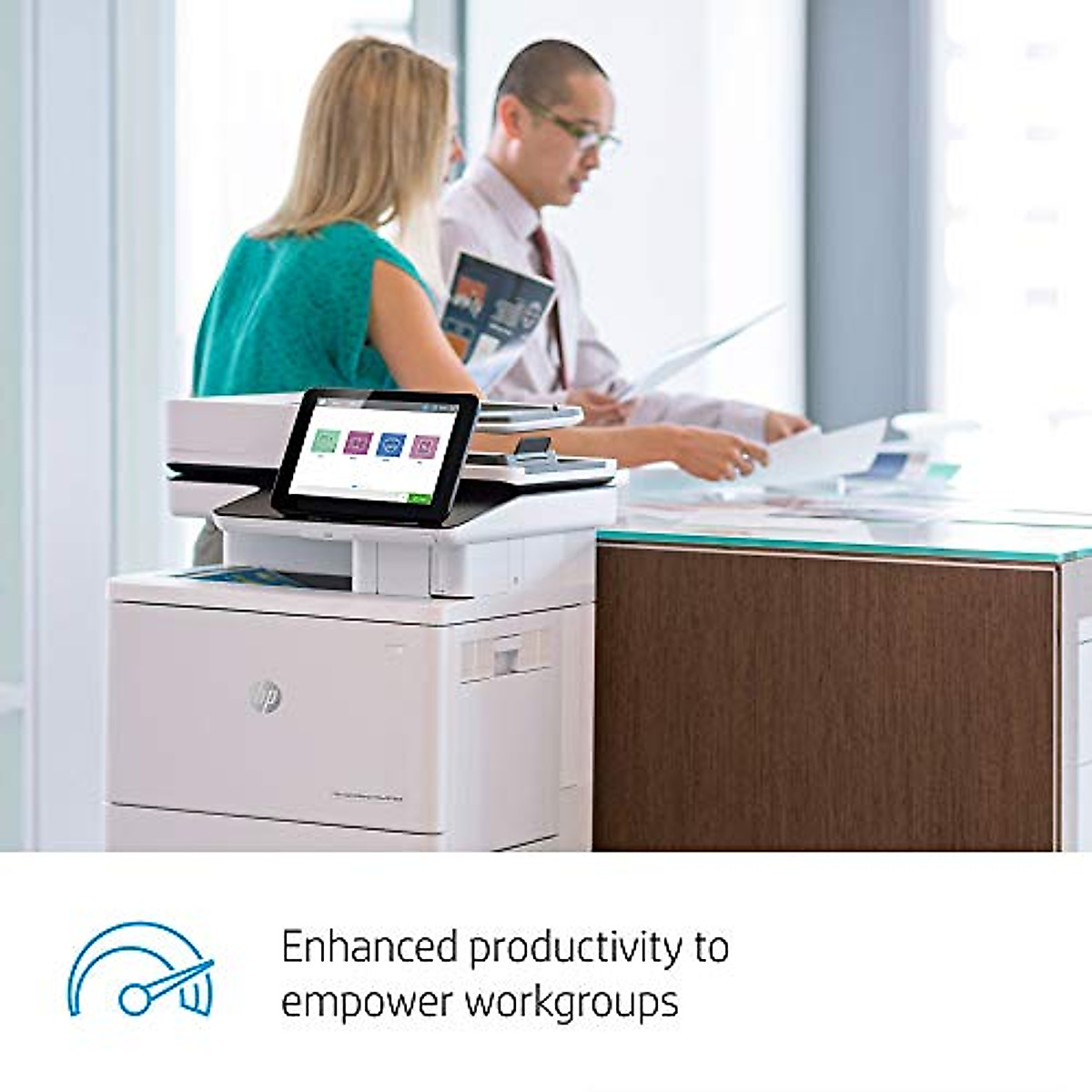 HP Color LaserJet Enterprise Flow Multifunction M578c Duplex Printer with Stapler (7ZU87A)