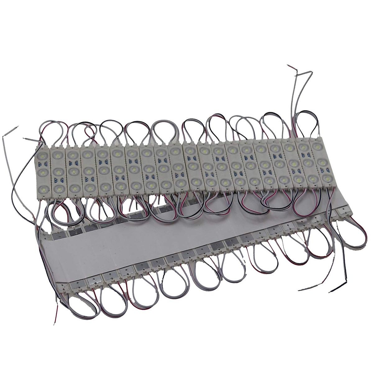 Rextin Super bright 200pcs 2835 3 LED Module White Waterproof Decorative Light for Letter Sign Advertising Signs with Tape Adhesive Backside 3 Years Warranty