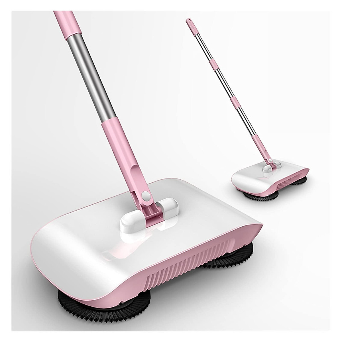 JUSTHENGGUANG Electric Brooms Smart Broom Robot Vacuum Cleaner Floor Home Kitchen Sweeper Mop Sweeping Machine Handle Household Mop For Cleaning Floors Cleaning utensils (Color : Pink within 6 pads)
