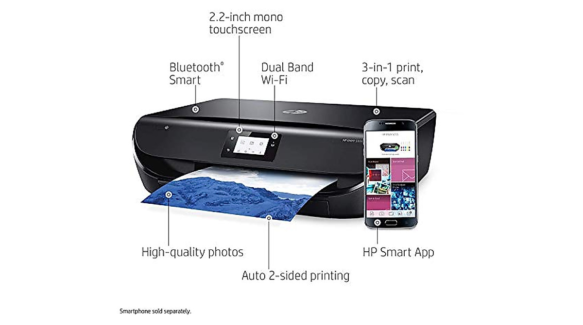 HP ENVY 5055 All-in-One Printer - Wireless & Alexa Compatible