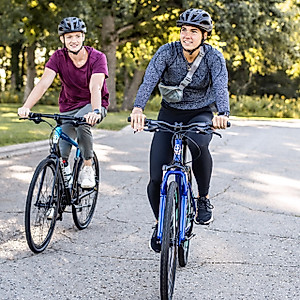 Schwinn GTX 1.0 Comfort Adult Hybrid Bike for Men and Women, Dual Sport Bicycle, 700c Wheels, 17.5-Inch Step-Through Aluminum Frame, 21-Speed Twist Shifters, Alloy Linear Pull Brake, Black