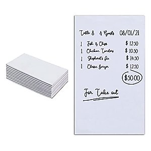 Stock Your Home Blank Scratch Pads (10 Pack) - White Note Pads - Memo Notepads - Small Desk Scratch Paper- 4x6 Note Paper - Guest Check Book - Server Note Pads for Diners - 1,000 Total Blank Sheets