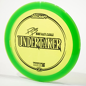 Discraft Undertaker (Z-Line) Paige Pierce Signature Driver Golf Disc, Pick Weight/Color [Stamp & Exact Color May Vary] Green 170-172 Grams