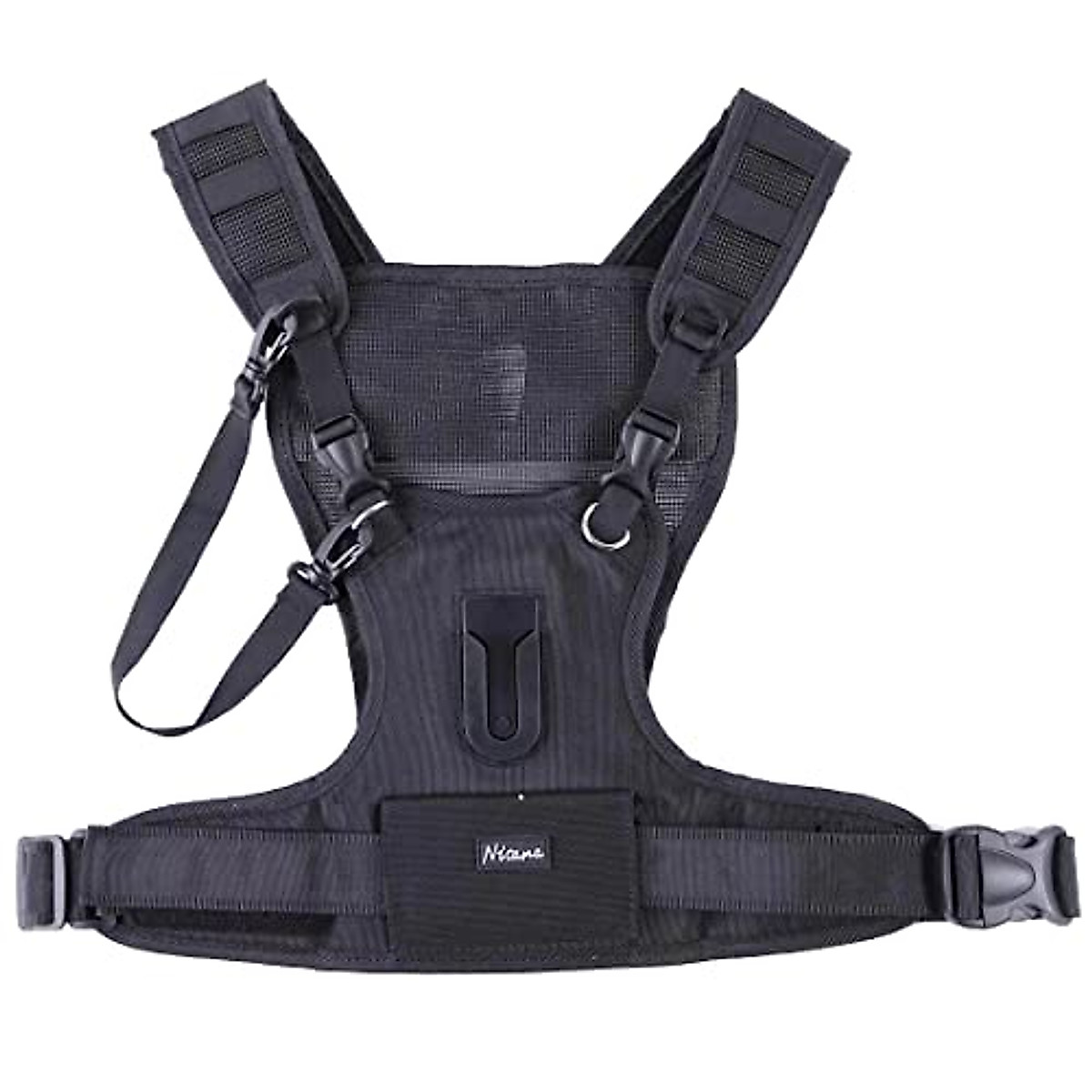 Nicama Dual Shoulder Camera Strap for Two-Cameras, Carrier Chest Harness Vest with Mounting Hubs & Backup Safety Straps for DSLR Canon 6D 5D2 5D3 Nikon D800 D810 Sony A7S Sigma Olympus