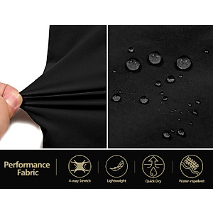 Mapamyumco Womens Hiking Shorts, Quick Dry Cargo Shorts Women for Golf Travel, Stretch Lightweight Black S