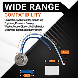 Ultra Durable 5303918202 Refrigerator Defrost Thermostat Replacement Part by Blue Stars - Exact Fit for Frigidaire & Kenmore Refrigerators - Replaces 241619705 AP2150133 833603 PS469510