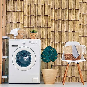 Wood Wallpaper Wood Plank Peel and Stick Wallpaper Shiplap Wood Contact Paper 17.7in x 118.1in Rustic Wood Self Adhesive Removable Wallpaper Vintage Faux Shiplap Wood Peel and Stick Wallpaper Cabinet