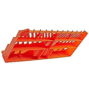 VonHaus 50 Piece Wall Mounted Plastic Pegboard and Shelf Tool Organizer - DIY Garage Storage Wall Mount System with Rack and 50 Assorted Hook Accessories - Tool, Parts and Craft Organizer