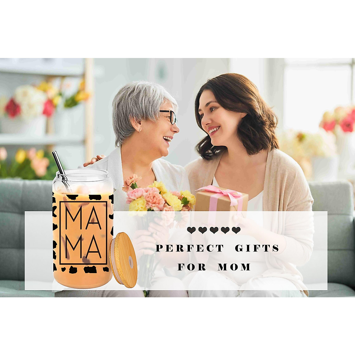 Gifts for Mom from Daughter, Son - Christmas Gifts for Mom - Mom Birthday Gifts, Best Birthday Gifts for Mom - Mother Gifts, Mama Gifts, New Mom Gifts, Gifts for Mom - 16 oz Mom Beer Can Glass