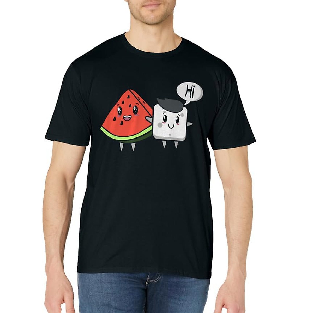 Watermelon Fruit Sugar Hi Funny Saying Quote Tropical Fruit T-Shirt