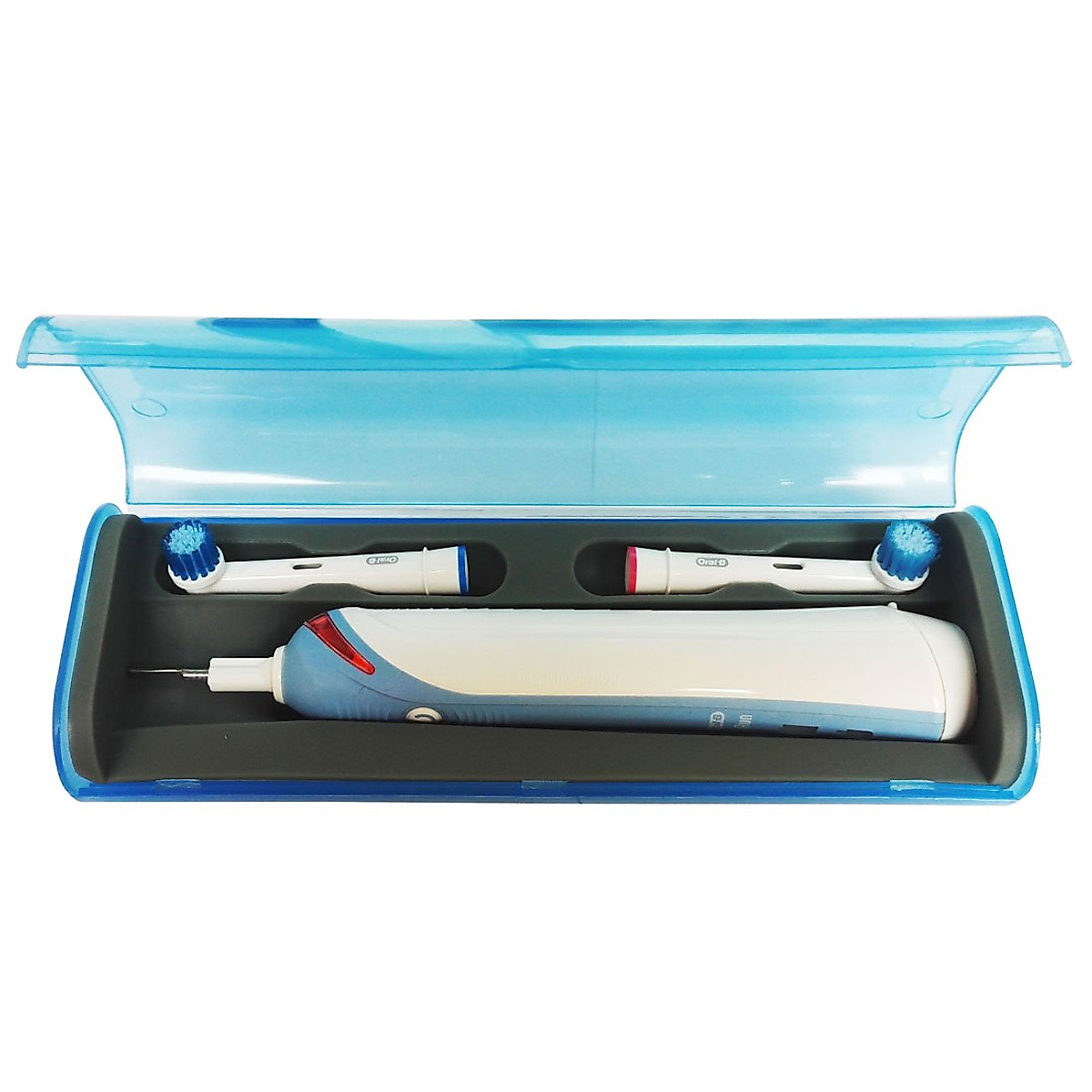 FitSand Hard Case Compatible for Oral-B Pro 1000 2000 3000 4000 Power Rechargeable Electric Toothbrush Travel Zipper Carry EVA Hard Box