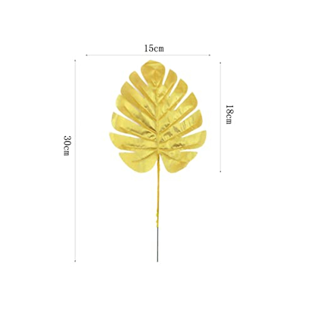 Garneck 36 pcs Home Decoration Faux Plants Artificial Plants Wedding Decoration Faux Palm Tree Indoor Jungle Leaves Silk Turtle Leaf Monstera Leaves Fake Palm Leaves Household Silk Leaves