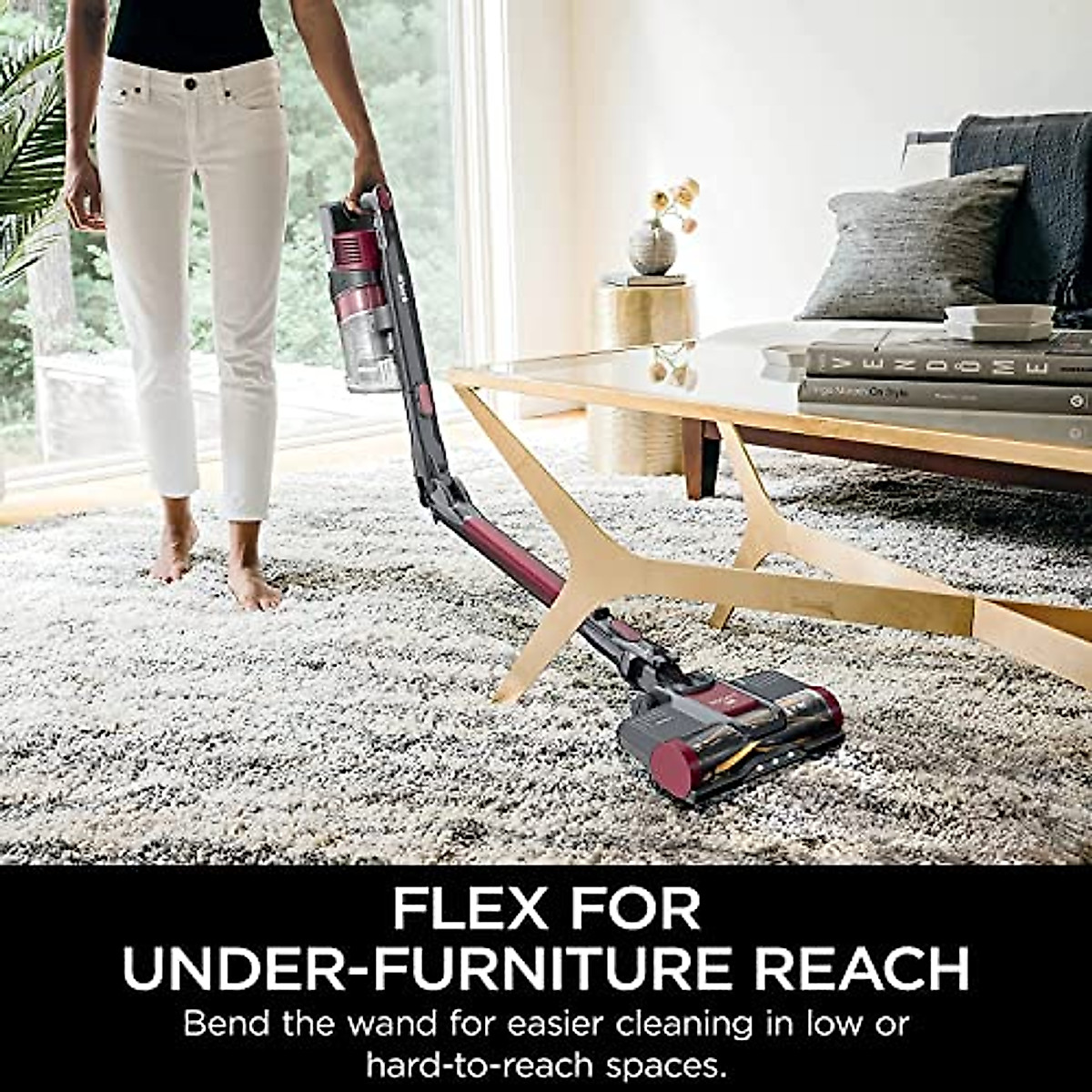 Shark QZ163H Pet Plus Cordless Stick Vacuum with Self-Cleaning Brushroll, MultiFLEX, Crevice Tool & Pet Multi-Tool, 40-min Runtime (Renewed) (Plasma Blue)