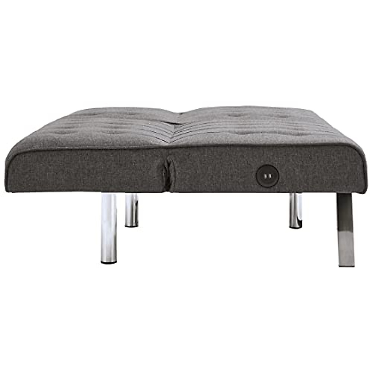 Signature Design by Ashley Sivley Modern Tufted Flip Flop Futon Sofa Bed, Dark Gray