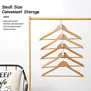 20 Pieces Clothes Hanger Connector Hooks, Outfit Hangers Extender Linking Hook Clips Velvet Huggable Hangers Drop Connecting Grip Heavy Duty Cascading Clothes Space Saving Organizer, 4 Colors