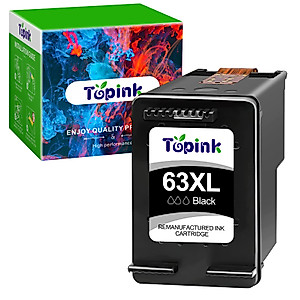 63XL Black Ink Cartridge Replacement for HP Ink 63 XL for Officejet 3830 4650 4652 4655 5200 5252 5255 5258 Envy 4520 4512 Deskjet 1112 2132 3630 3632 Printer HP63 HP63xl