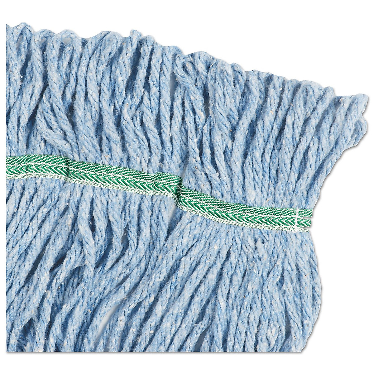 Boardwalk BWK502BLEA 5 in. Headband Super Loop Cotton/Synthetic Fiber Wet Mop Heads - Blue, Medium