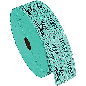 Double Roll Raffle Event Tickets - Full Set of 8 Colors (8 Rolls of 2000 Tickets Each)