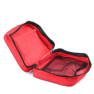 PAXLAMB First Aid Bag First Aid Kit Empty Medical Storage Bag Red Trauma Bag for Emergency First Aid Kits Car Workshop Cycling Outdoors (Red 1PC)