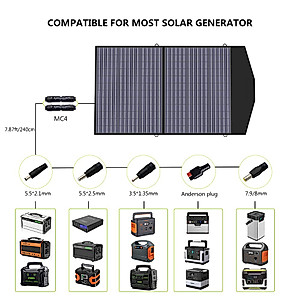 ALLPOWERS Mini Portable Power Station 700W, 606Wh/110V/164000mAh Backup Battery Power Supply with Portable Solar Panel 100W, Foldable Solar Panel Charger for Home Use Camping Emergency