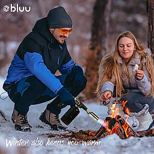 Bluu Propane Cooking Torch,Charcoal Lighter, Kitchen Blow Torch Grill Gun for Sous Vide & Searing Steak & BBQ & Creme Brulee, Campfire Starter, Butane Torch, Multi-Function Food Torch