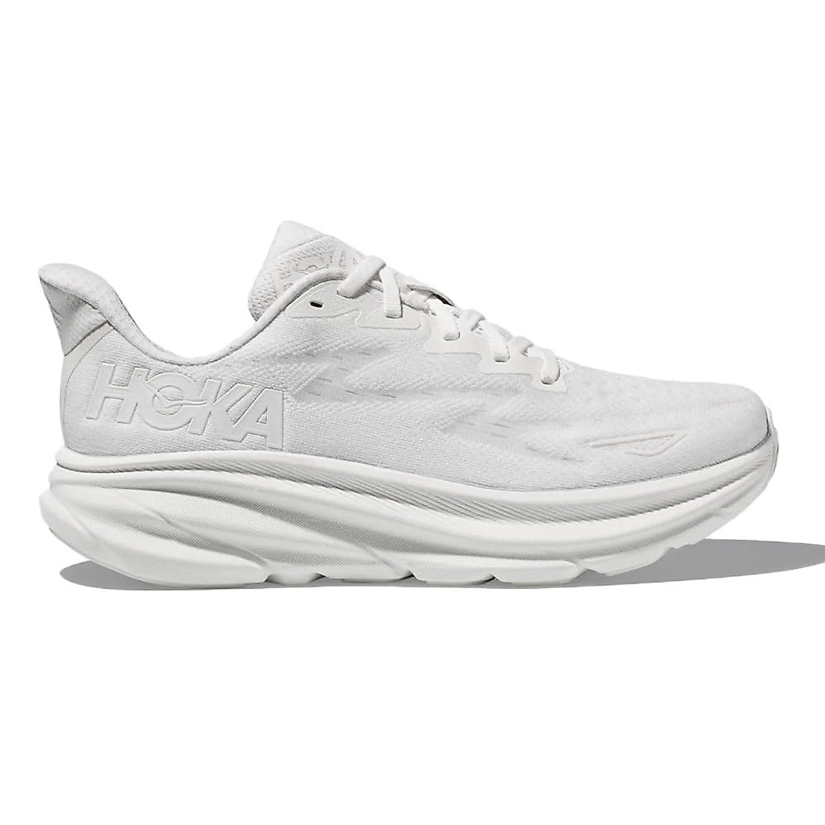 Hoka Women's Clifton 9 Sneaker, White/White, 8
