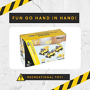 Construction Toys ︱Building Take Apart Toys with Electric Drill ︱Converts to Remote Control Car︱3 in 1 Take Apart Vehicles for Toddlers and Boys 3,4,5,6,7 Years Old ︱Truck Toys as