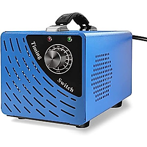 Ozone Generator for Eliminating Odors from Homes, Offices, Commercial, and Industrial Spaces, ELMWAY 10,000mg/h High Capacity O3 Machine for Deodorization (Blue)