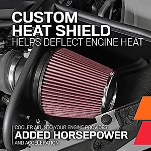 K&N Cold Air Intake Kit: Increase Acceleration & Towing Power, Guaranteed to Increase Horsepower up to 19HP: Compatible with 6.2L, V8, 2017-2019 Ford Super Duty (Super Duty, F350, F250), 77-2588KTK