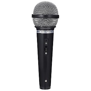 Toyvian Fake Microphone Prop, Plastic Pretend Microphone Toy, Simulate Speech Practice Microphone for Kids, Stage Mic Prop for Boys Girls Karaoke Halloween Props Costume Party Favors